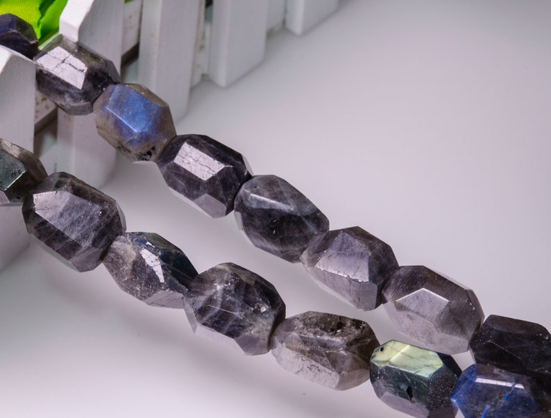 Wholesale Natural Gemstone Cuboid Faceted Nugget Beads Barrel | Etsy