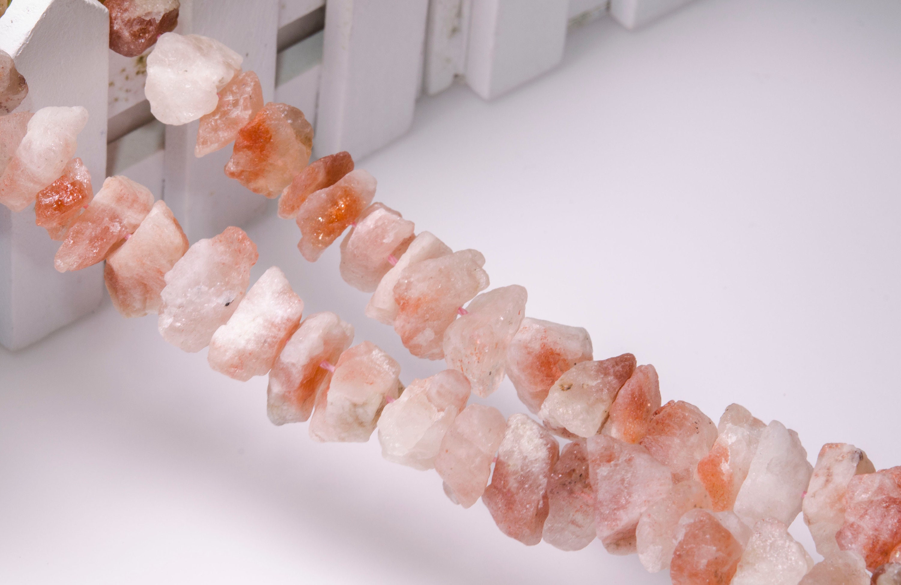 Raw Rough Natural Stone Loose Beads Center Drilled Crystal Healing ...