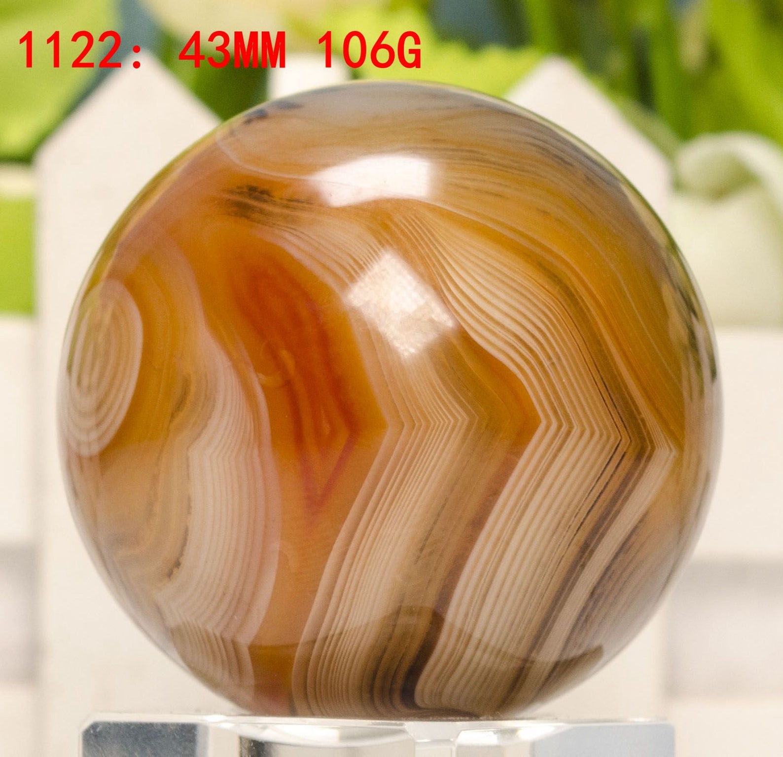 Natural Red Agate Spheres,natural Stripes,healing Stone,polished,agate ...