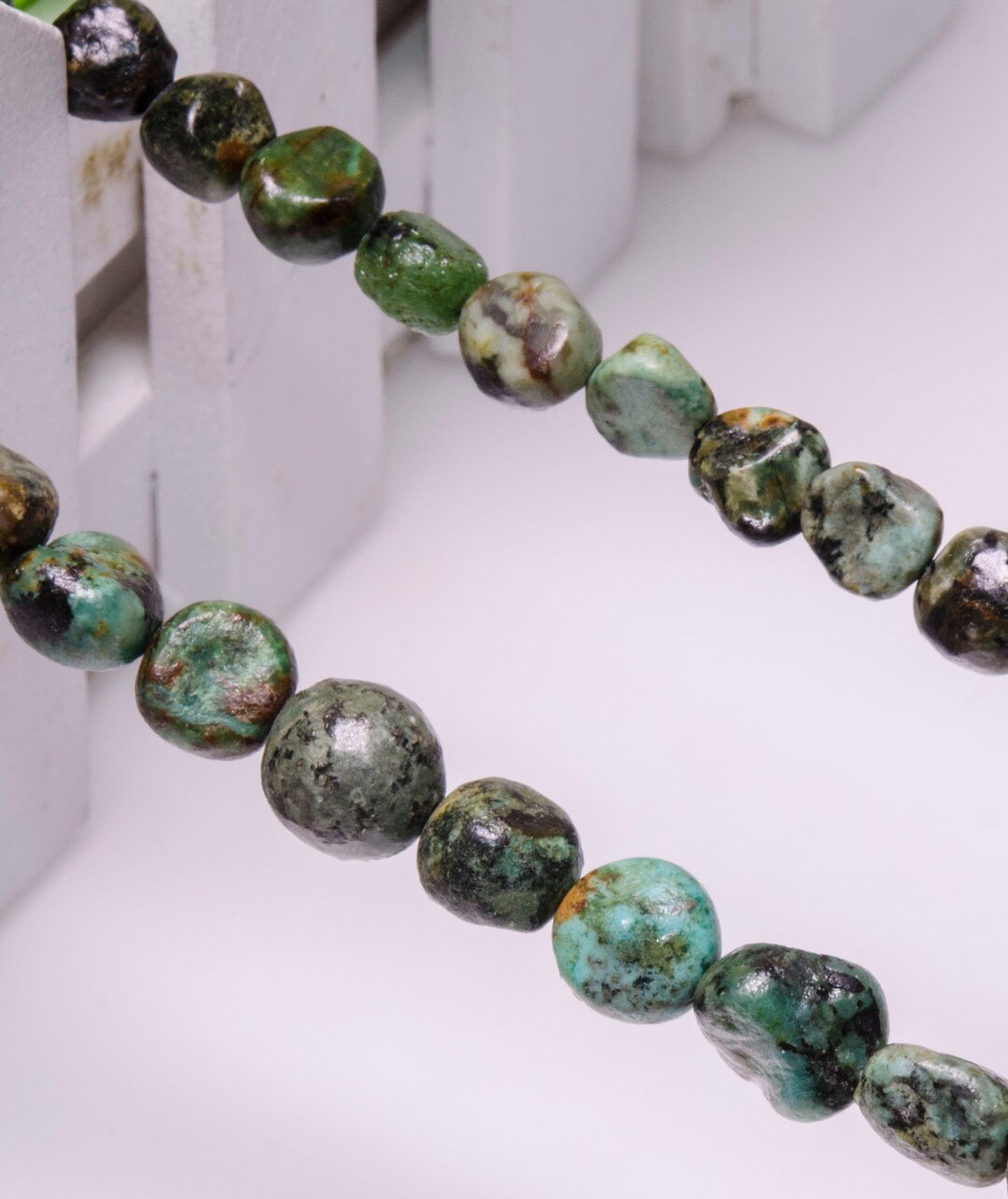 Wholesale African Turquoise Natural Gemstone Polished Quartz Beads for ...
