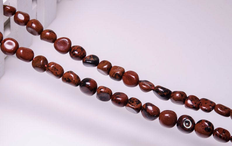 Wholesale Red Obsidian Natural Gemstone Polished Stone Beads - Etsy