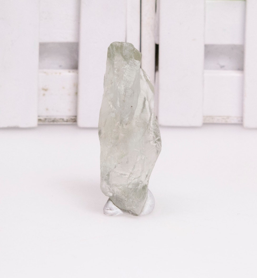 27 G Raw Rough Green Crystal Clear Quartz Natural Gemstone Loose Point ...