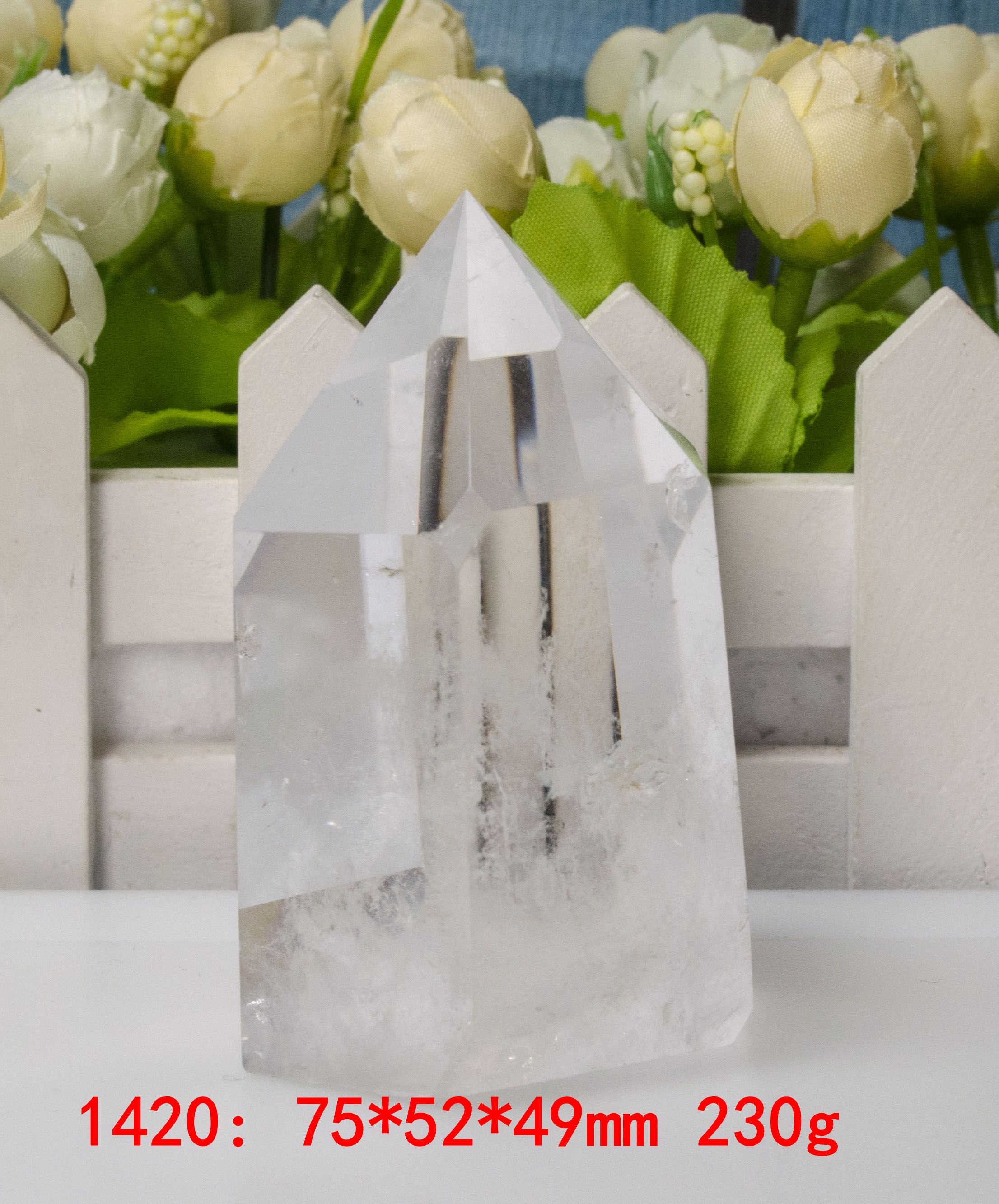 Chakra Clear Ice Quartz Towers and Obelisk Some Rainbows Low Price ...