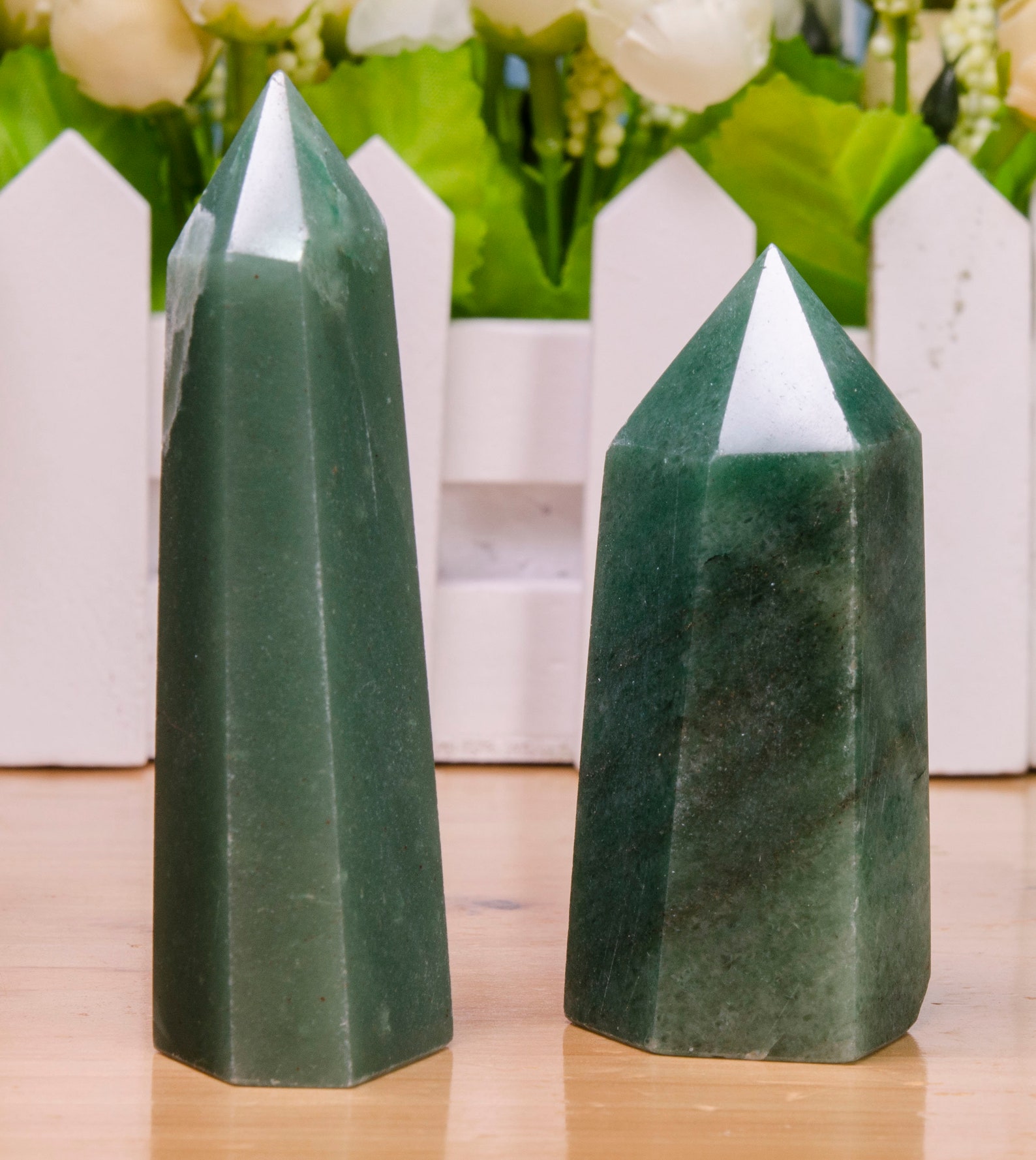 Green Aventurine Tower Rare Beautiful Natural Gemstone Green Stone ...