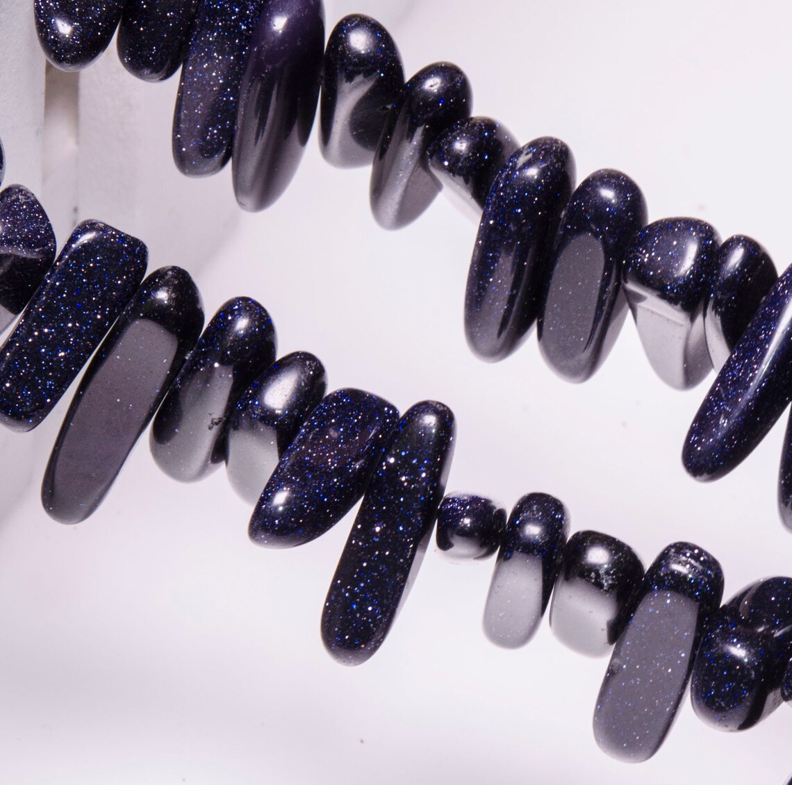 Wholesale Blue Sandstone Natural Gemstone Polished Stone Beads/sticks ...