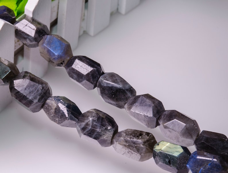 Wholesale Labradorite Natural Stone Cuboid Faceted Nugget - Etsy