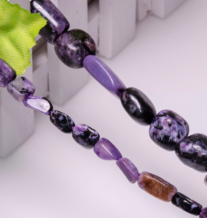 Wholesale Charoite Natural Gemstone Polished Quartz Beads for Jewelry ...