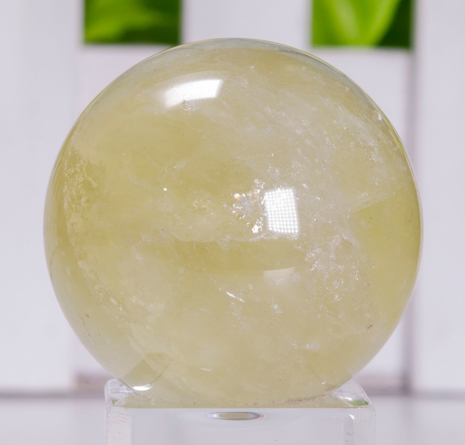 1.33'' Rare Rainbow Citrine Sphere Shinny Yellow | Etsy