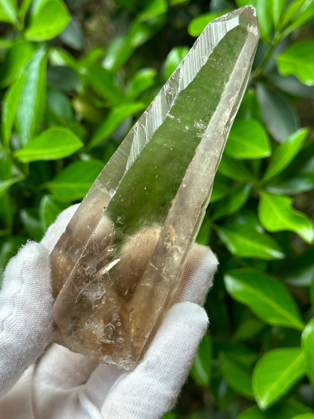 4.56" Smoky Laser Quartz Crystal Wand/obelisk Crystal/himalayan Laser ...