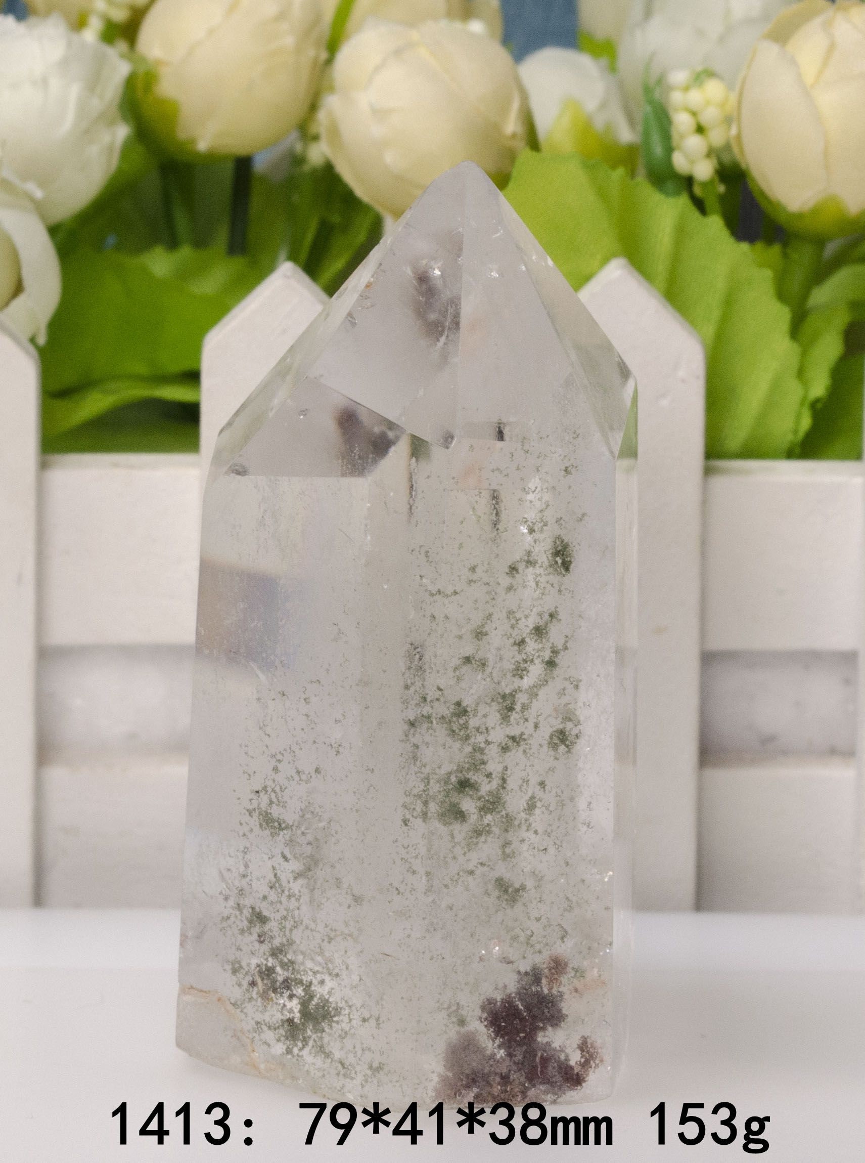 SUPER Chakra Clear Ice Quartz Towers and Obelisk Some Rainbows Low ...