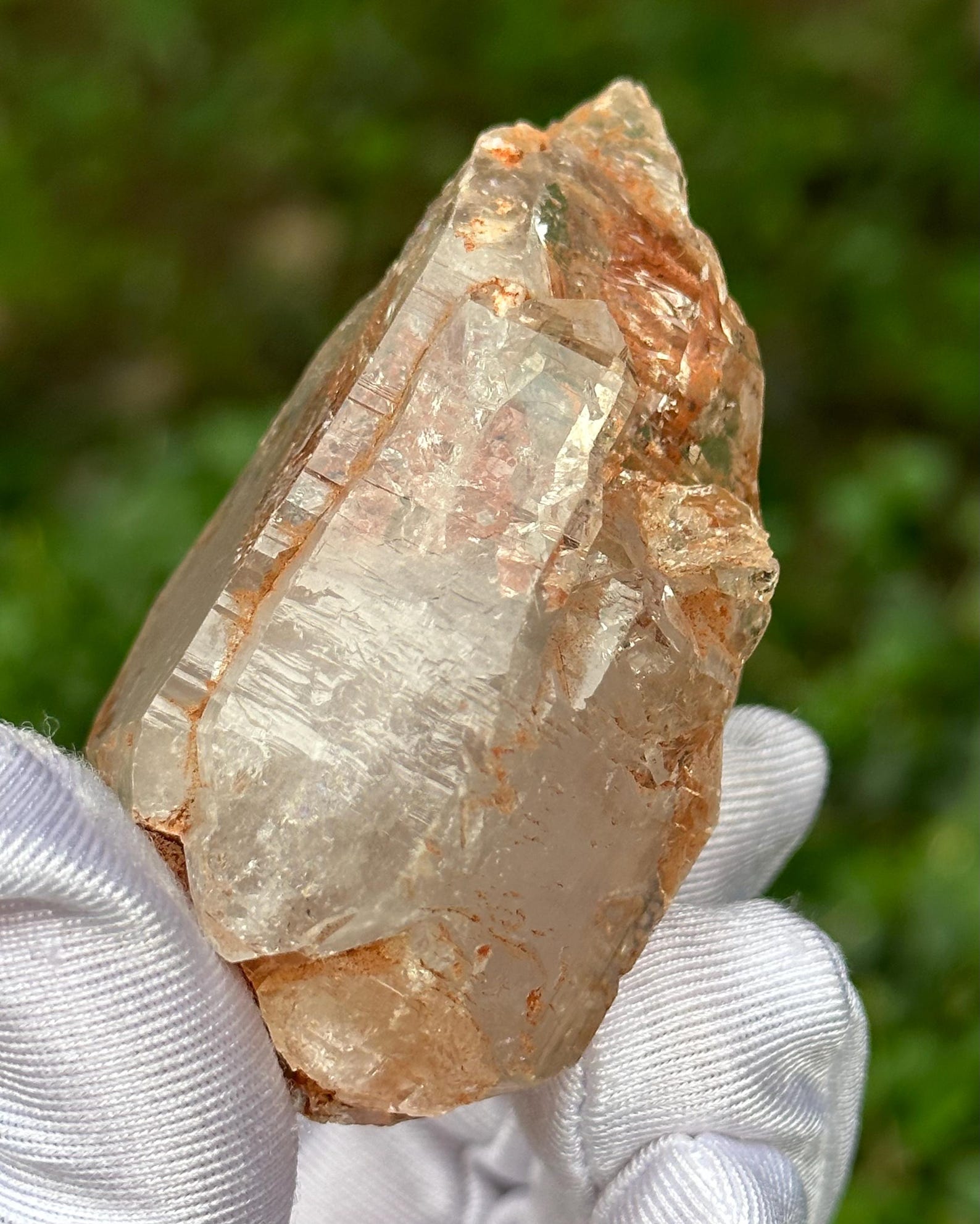 91g Pakistan Yellow Mud Skeleton Crystal/bone Crystal/fenster Quartz ...