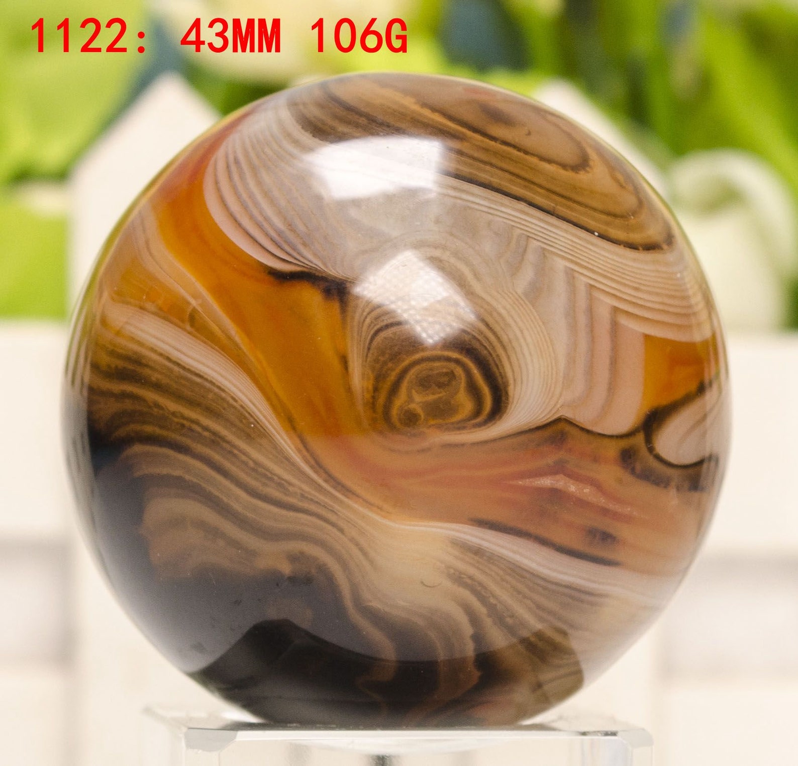 Natural Red Agate Spheres,natural Stripes,healing Stone,polished,agate ...