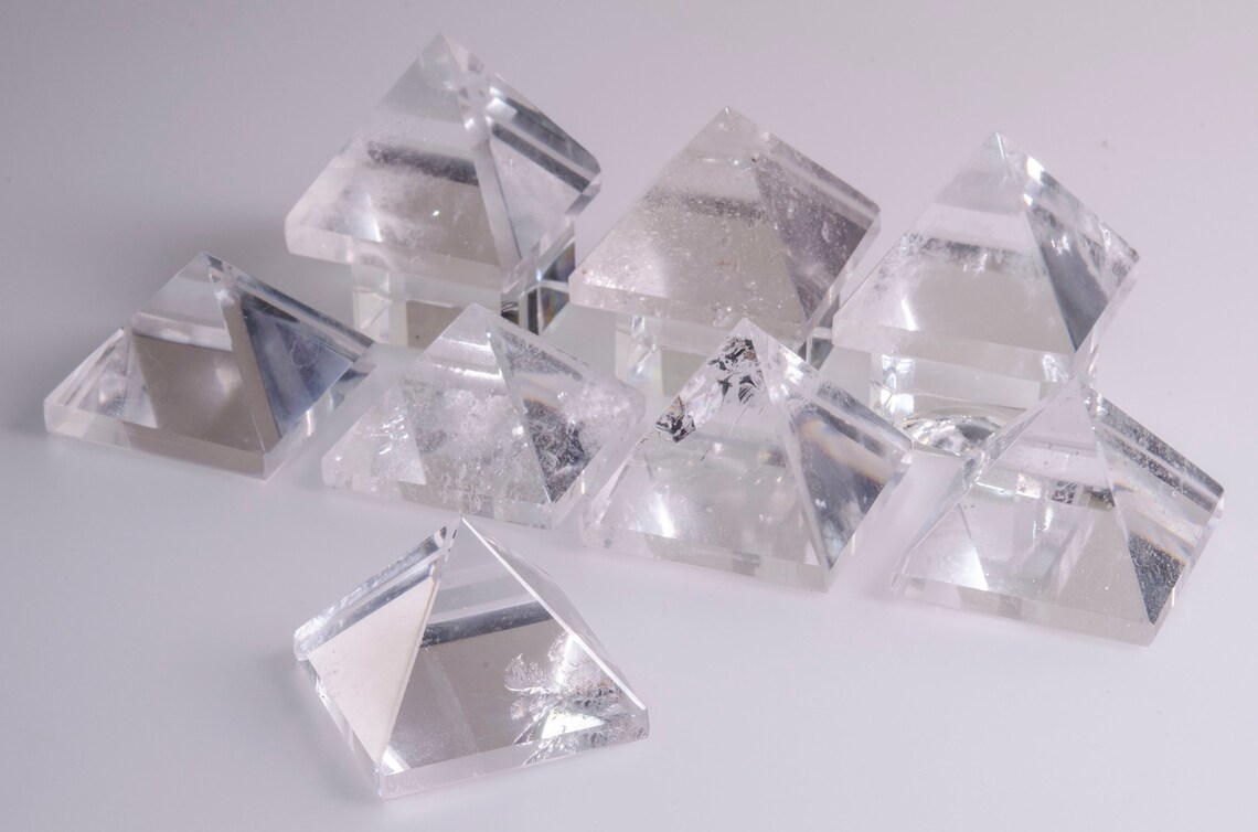 Wholesale Clear White Quartz Pyramid Rare Beautiful Natural Gemstone ...