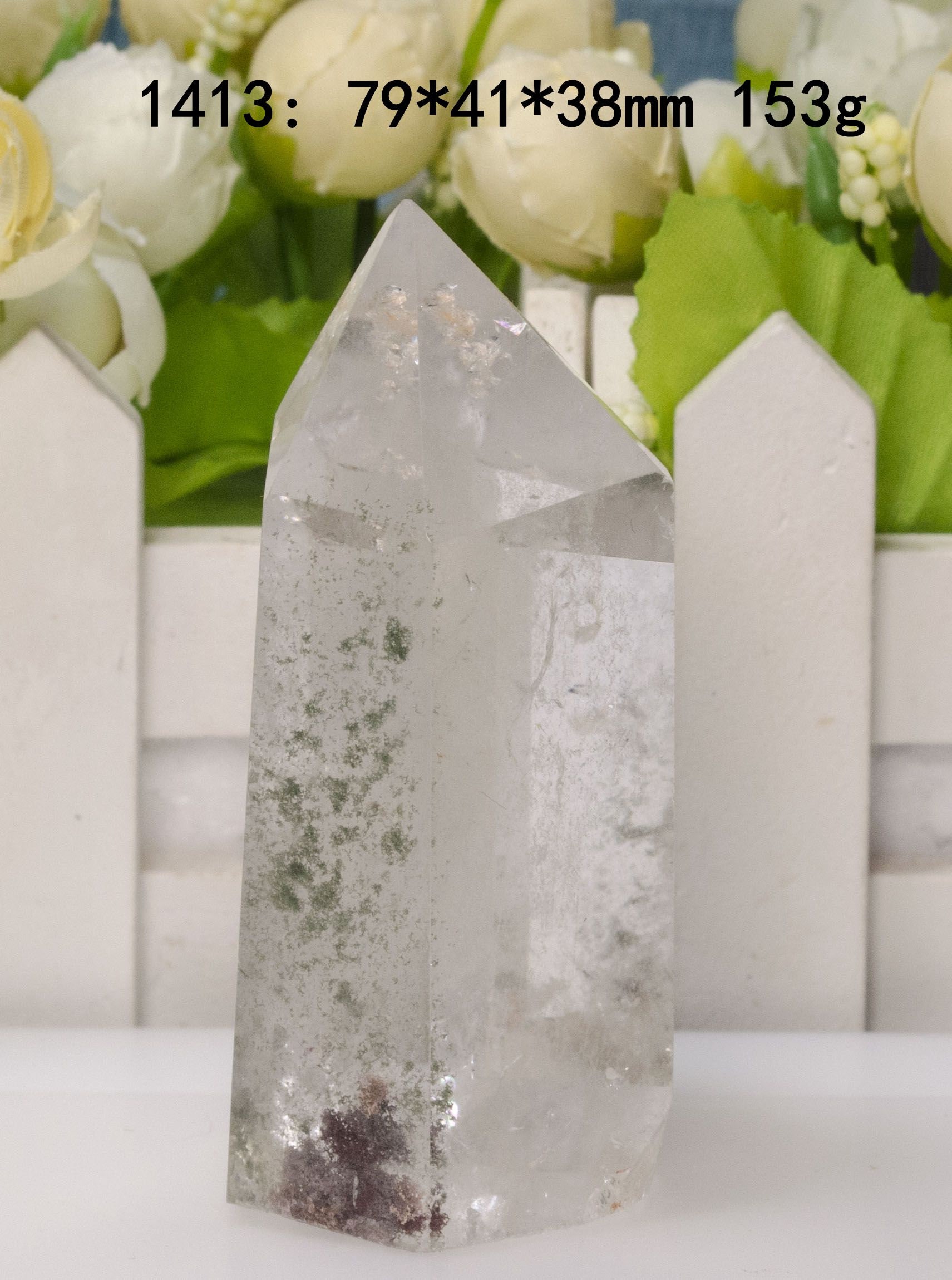 SUPER Chakra Clear Ice Quartz Towers and Obelisk Some Rainbows Low ...