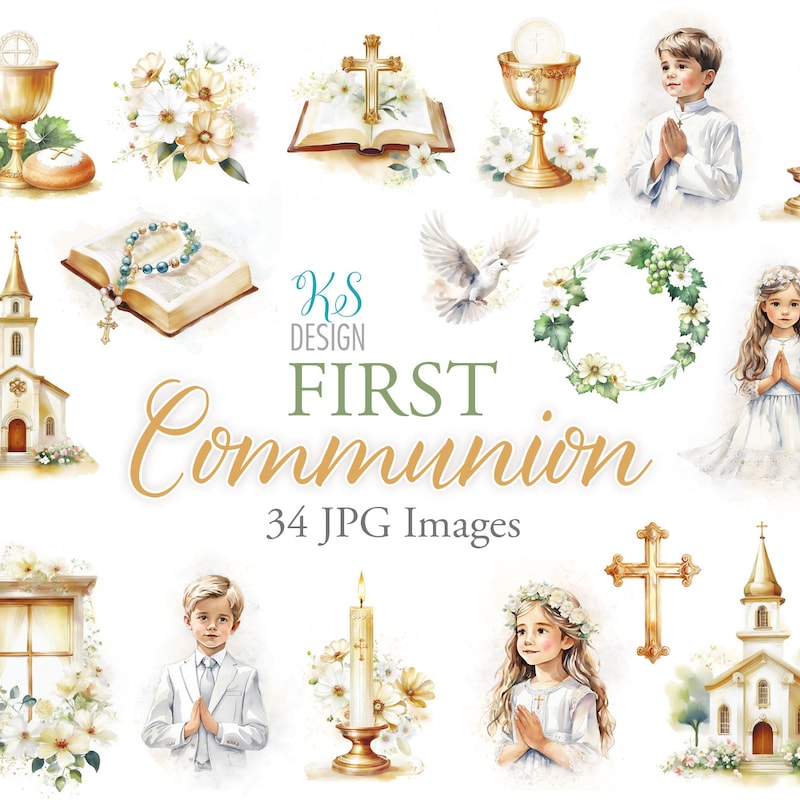 First Communion Clipart - Etsy