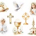Watercolor First Communion Printable Graphics - Etsy