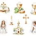 Watercolor First Communion Printable Graphics - Etsy