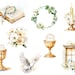 Watercolor First Communion Printable Graphics - Etsy