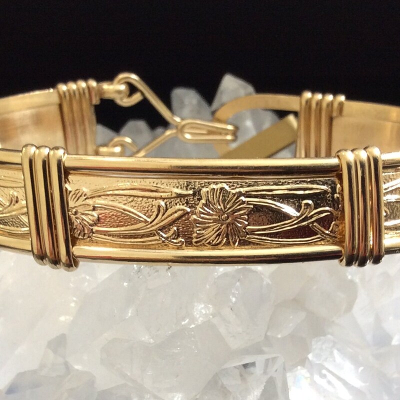 Embossed Bracelet - Etsy