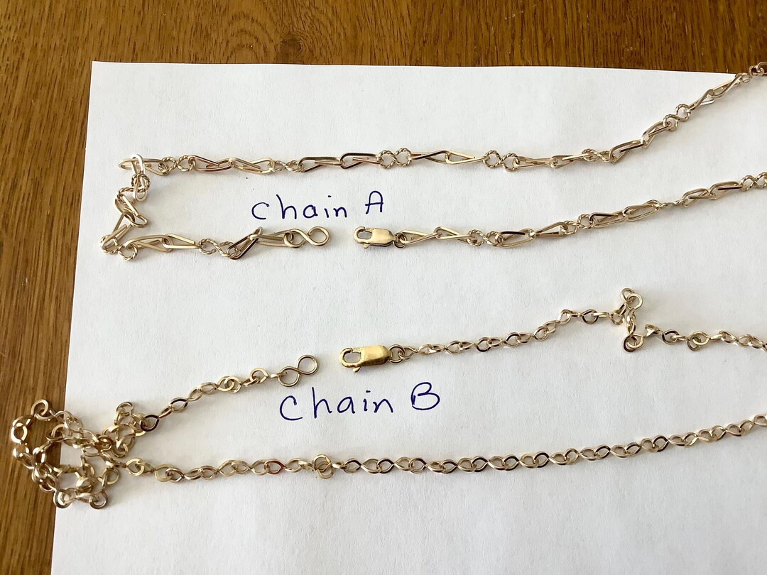 Adjustable-length Hand-made Gold Chain, 2 Styles, 24" (amethyst Pendant ...