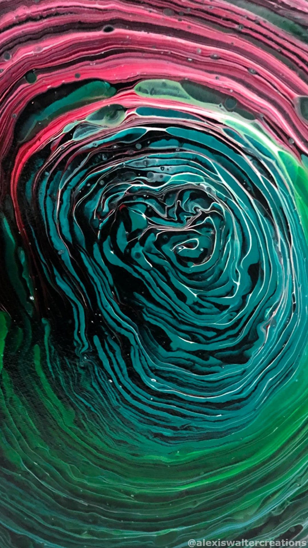 Digital Phone Wallpaper - “strange Jupiter” - Abstract Acrylic Pour ...