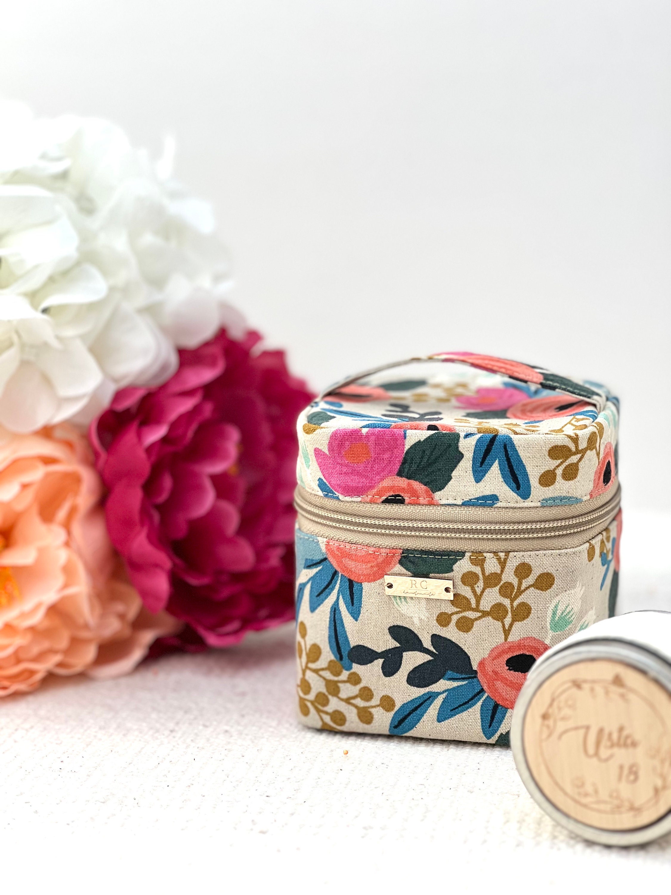 Round Cosmetic Bag Etsy Canada