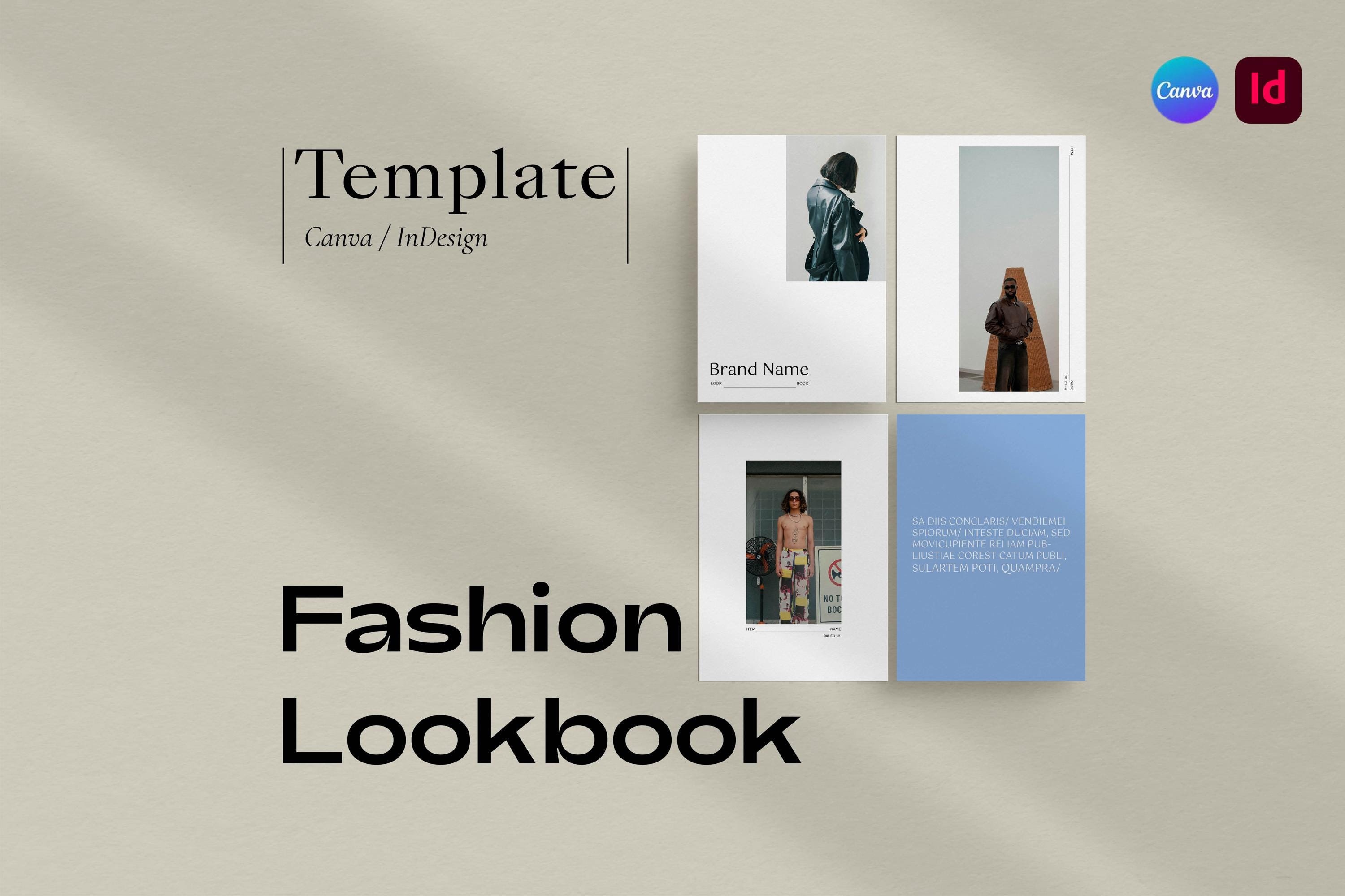 Fashion Lookbook Template – Canva & Indesign - Etsy