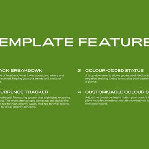 Customer Feedback Tracker – Google Sheets Template - Etsy