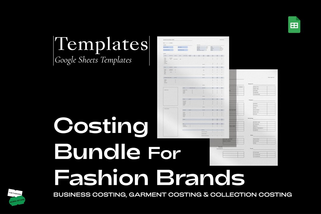 Fashion Garment Costing Template Bundle – Pricing Calculator & Budget ...