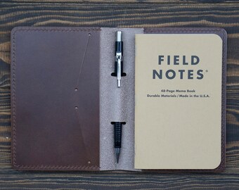 Field Notes Cover, Personalized Field Notes Cover, Leather Field Notes ...