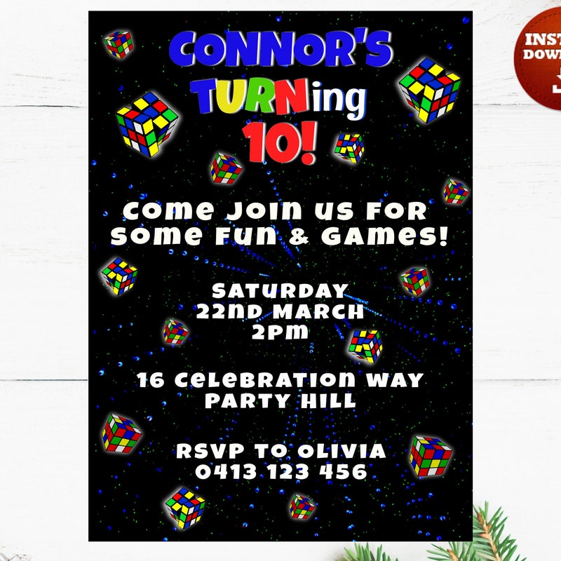 Rubiks Cube Party - Etsy