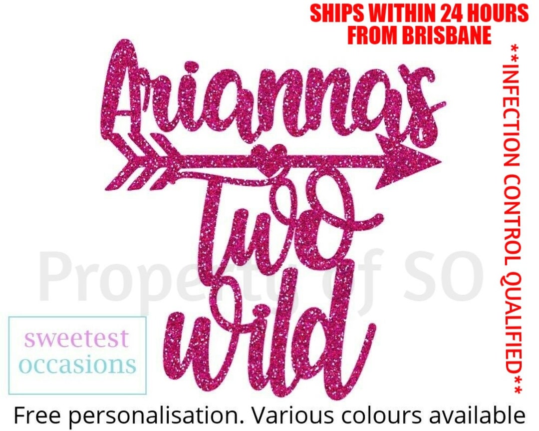 2ND Birthday TWO WILD ARROW Cake Topper Any Occasion - Etsy