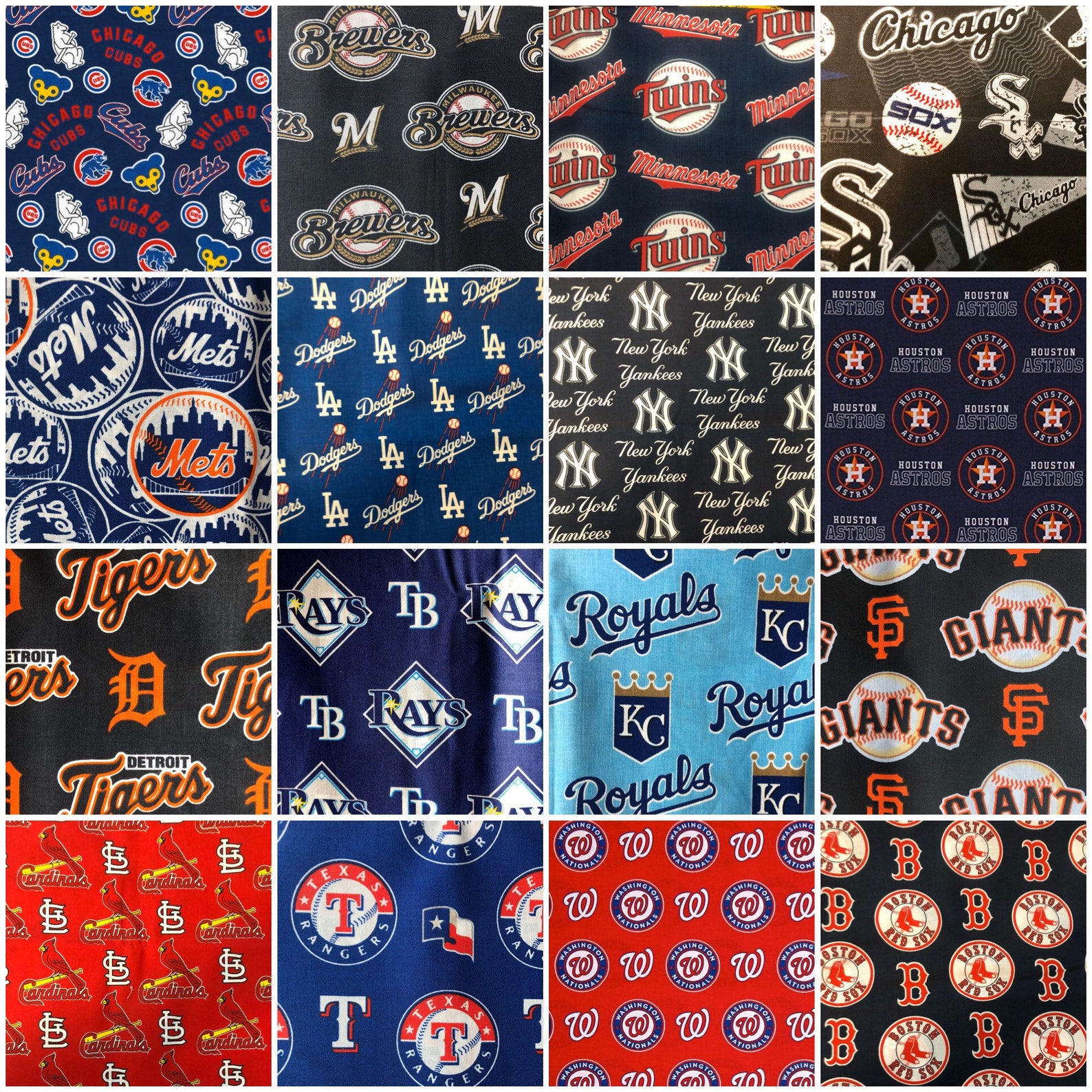Baseball Team Dog Bandanas | Etsy