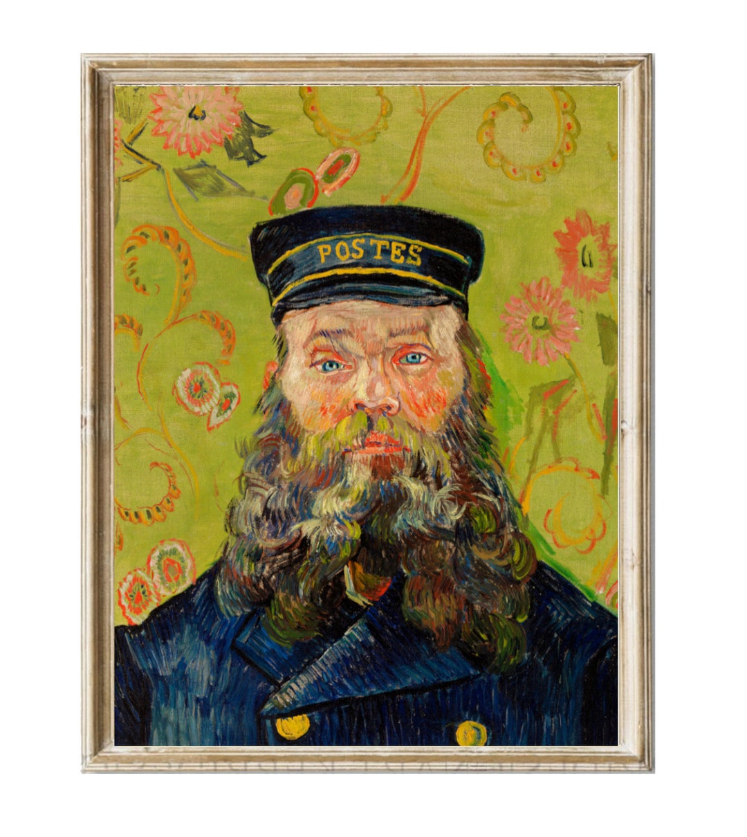 Cottage Deco Postman Wallart Poster Vintage Digital Download Cottage ...