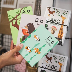 ABC Alphabet Karten Set, DIN A6 (105 x 148 mm) - Etsy.de