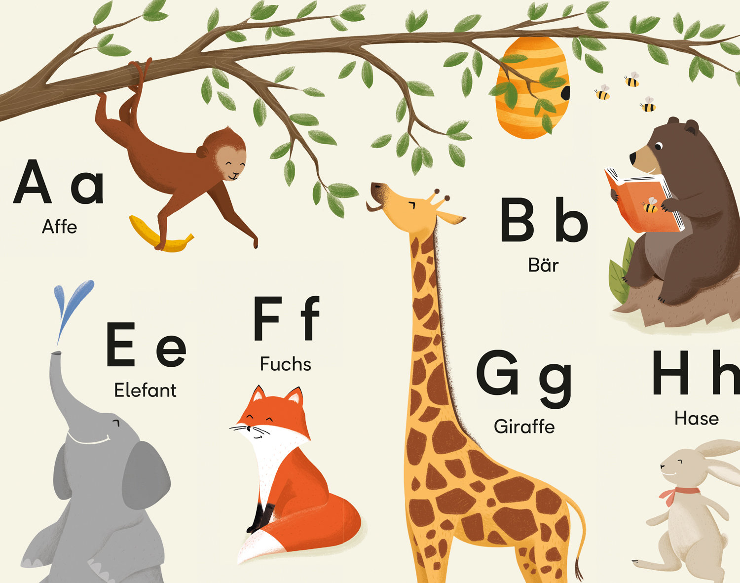 ABC Poster Animal Alphabet DIN B2 - Etsy