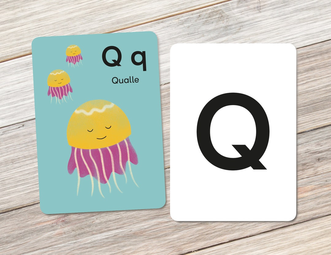 Animal Alphabet: Q Like Qualle - Etsy