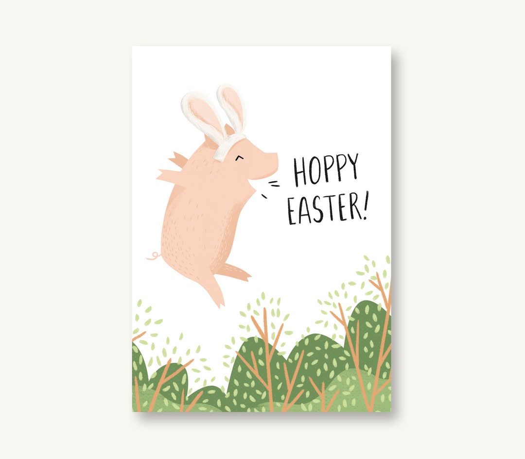 Postcard Happy Easter - Etsy