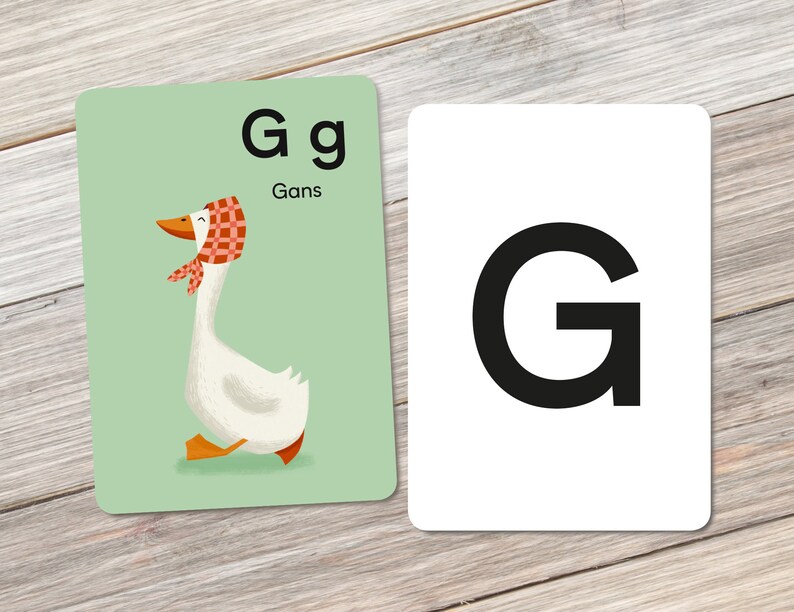 Animal Alphabet: G Like Goose - Etsy