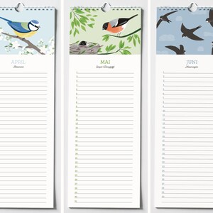 Birthday Calendar - Birds - Etsy