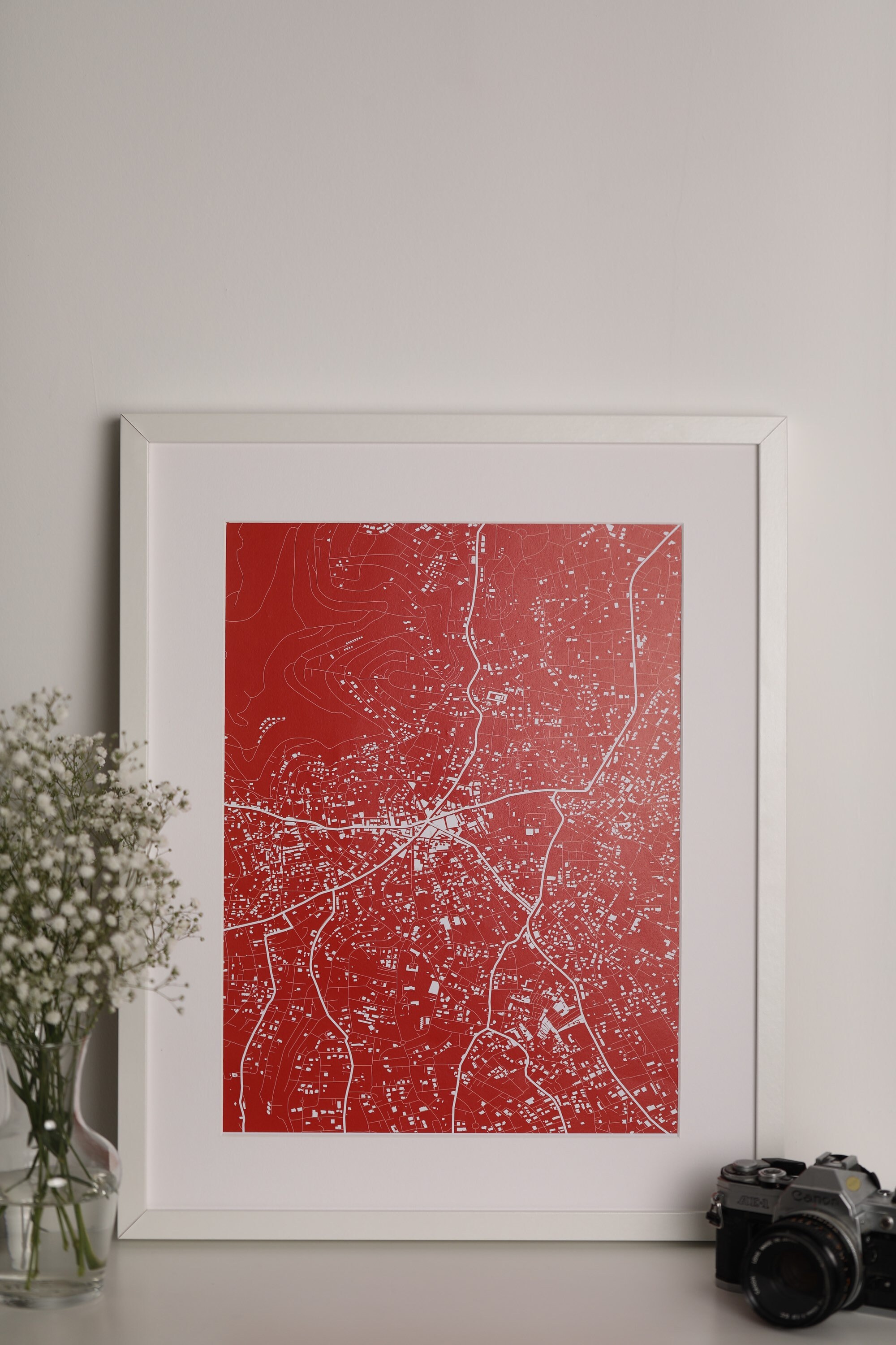 Ramallah Map Poster Ramallah Map Ramallah Poster Ramallah - Etsy UK