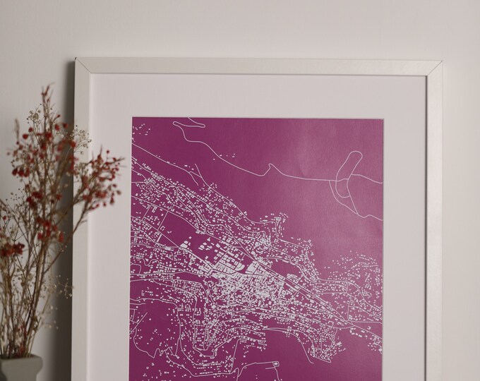 Nablus Map Poster, Nablus Poster, Nablus Map Poster, Nablus Art ...
