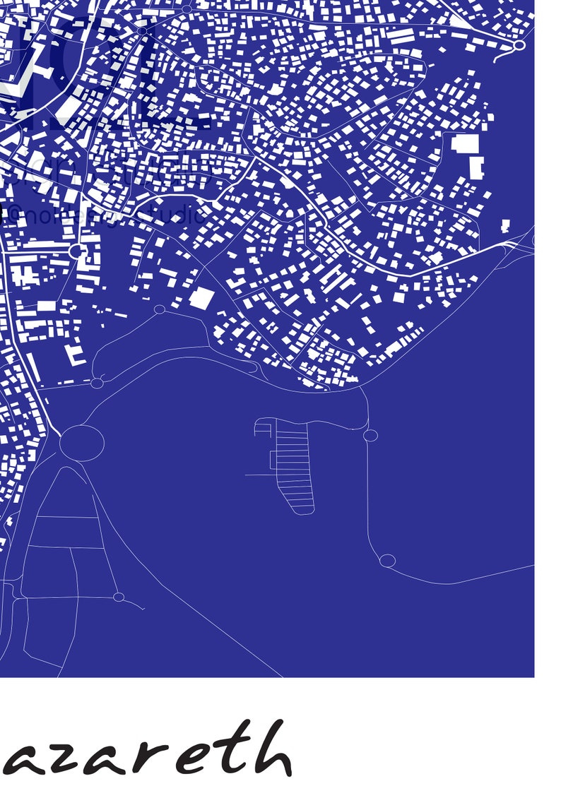 Nazareth Map Poster Nazareth Poster Nazareth Map - Etsy