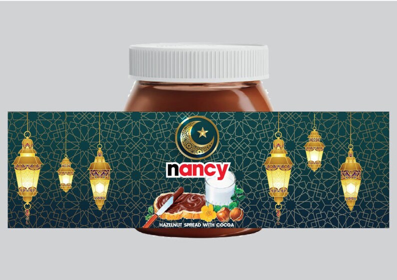 Nutella Label, Personalised With Name and Style, Ramadan - Etsy