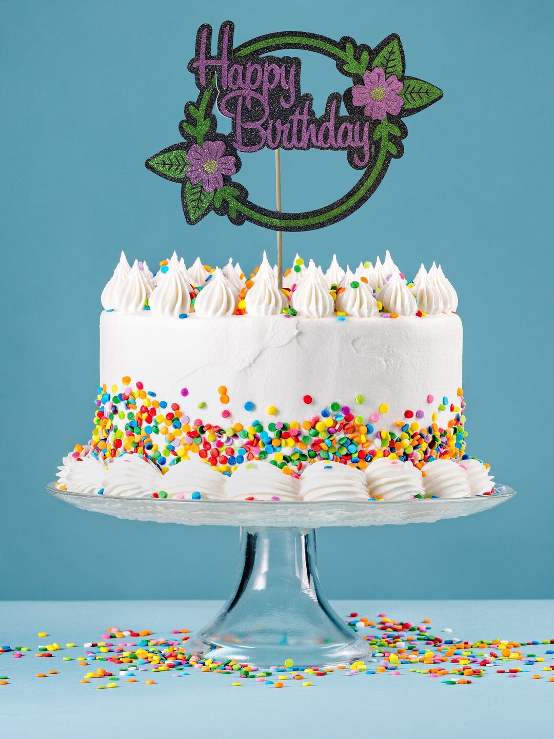 Happy Birthday Cake Topper, Cake Topper, Happy Birthday, Birthday ...