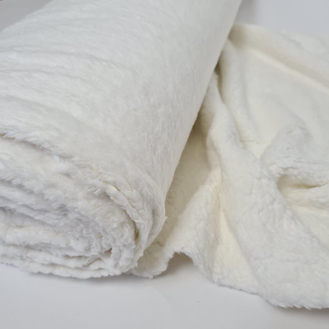 Teddy Stoff I Meterware I Teddyplüsch Creme I 1 Meter 9,90, - Etsy