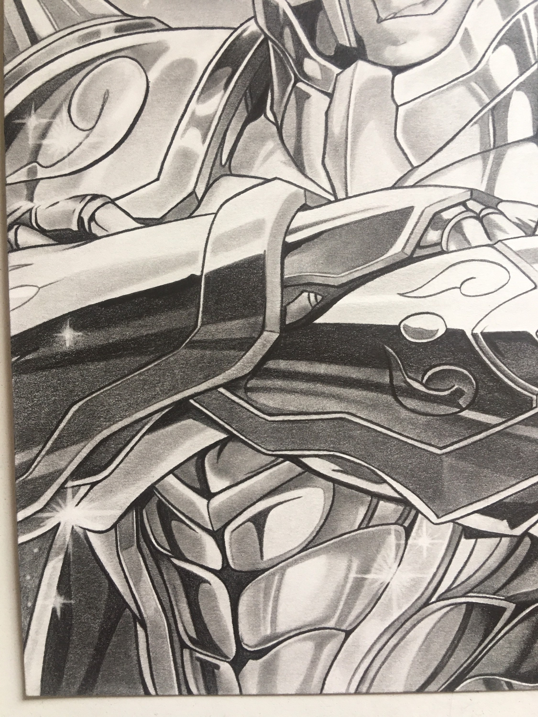 Saint Seiya-original Graphite Pencil Drawing of Taurus | Etsy