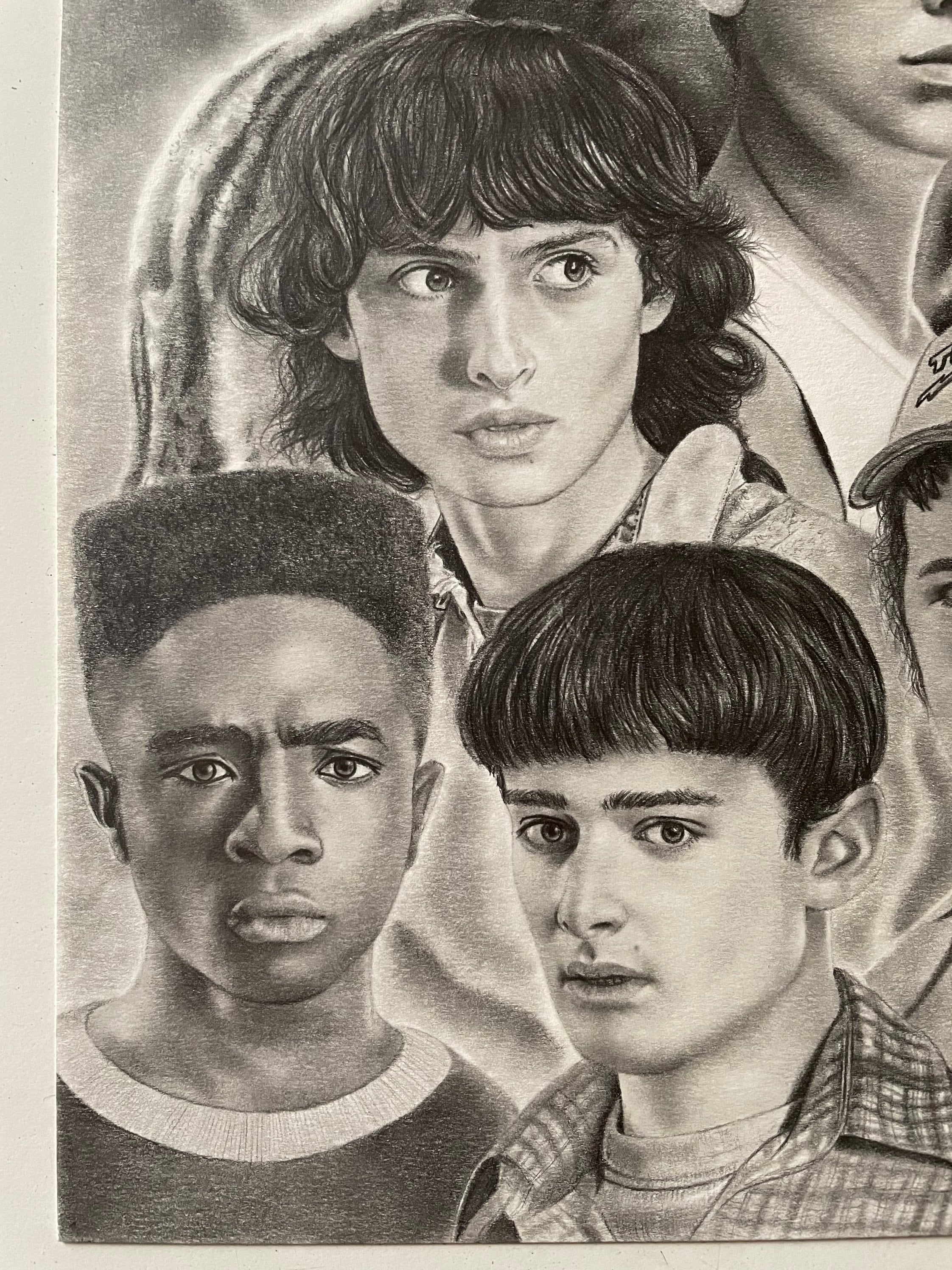 Original Pencil Drawing of Stranger Things, Size A4 21 X 29.70 Cm ...