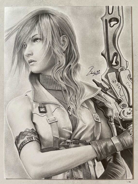 Final Fantasy Art Collection-original Graphite Pencil Drawing - Etsy