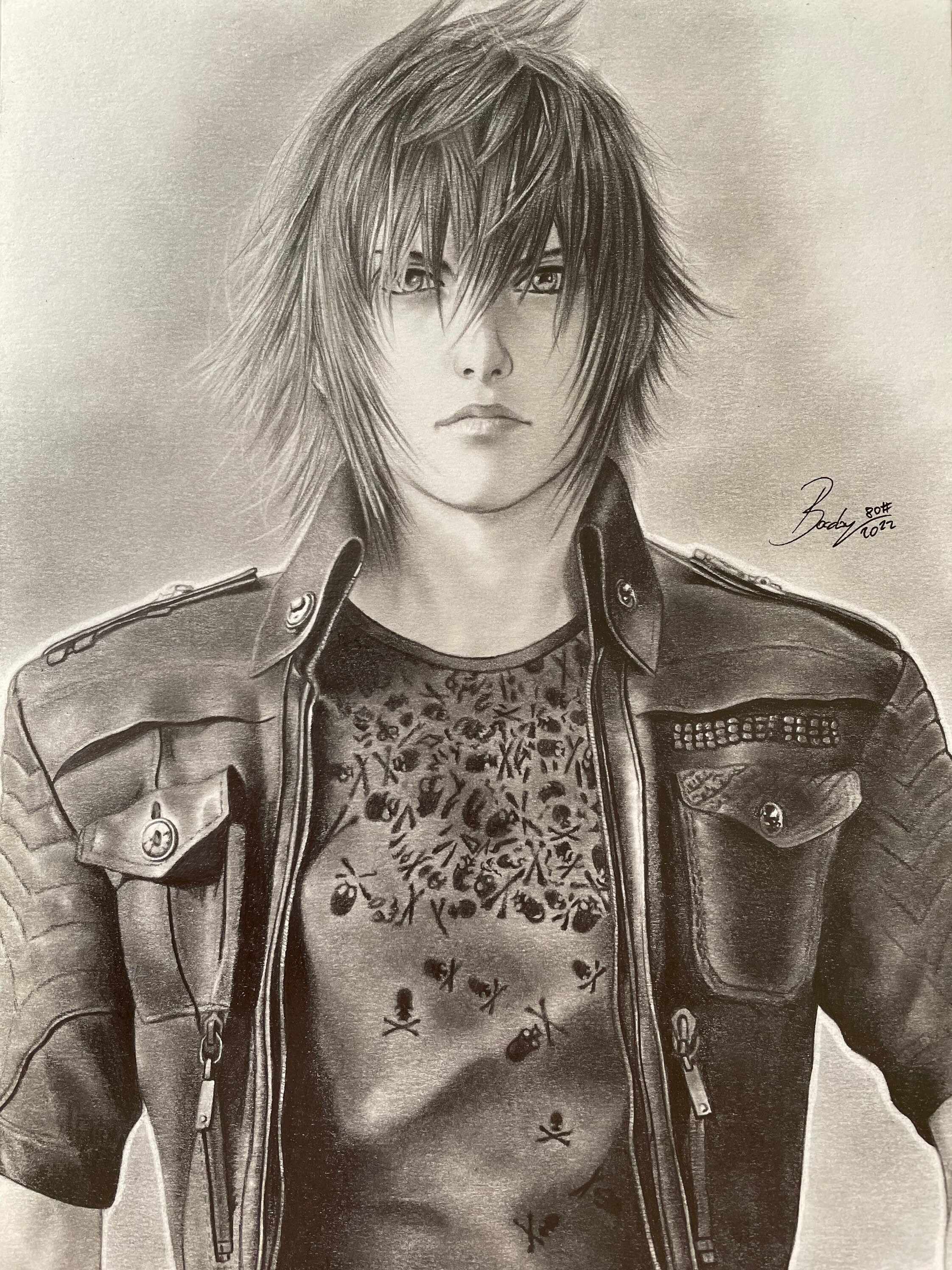 Final Fantasy Art Collection-original Graphite Pencil Drawing - Etsy